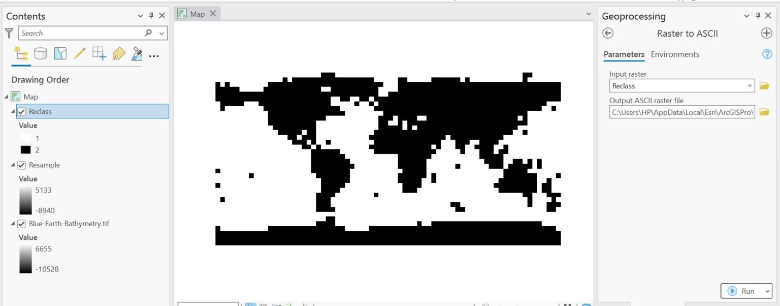 How to Convert Raster to ASCII in ArcGIS Pro | ASCII World Map
