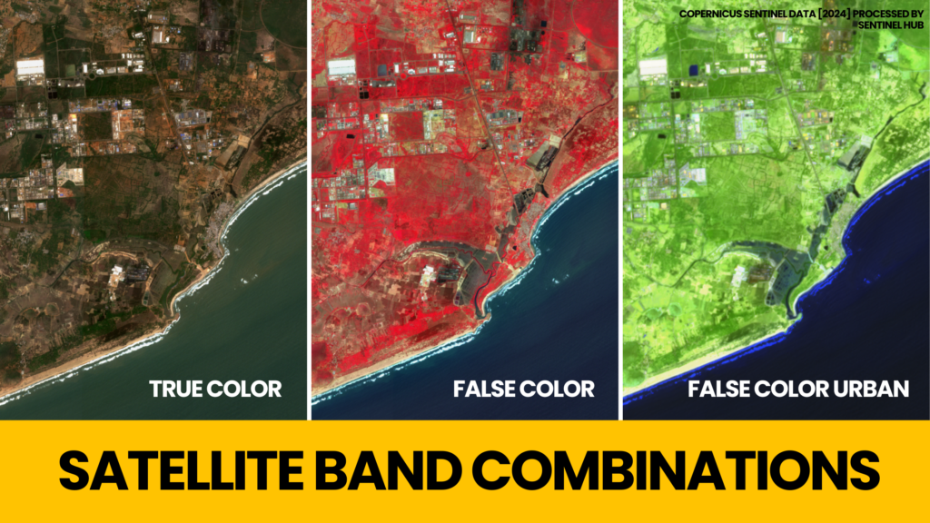 Satellite Band Combinations Starry Stories